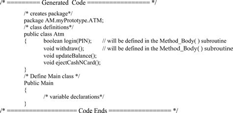 Automatic Code Generation Using Unified Modeling Language Activity And Sequence Models