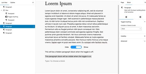 Toggle Anything Wordpress Plugin