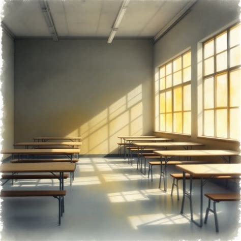 Free Sunlit Empty Classroom Image Download At StockCake