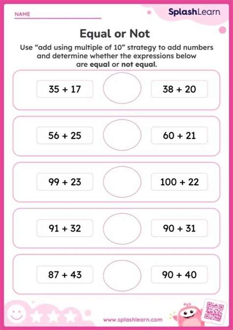 Equal And Unequal Addition Expressions