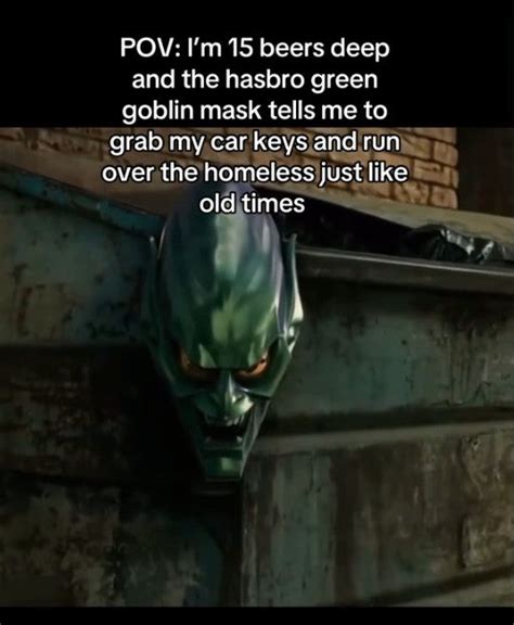 Green Goblin Mask Is Calling Meme History