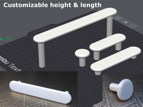 Simple Customizable Handle 3 By We Be Printin Makerworld