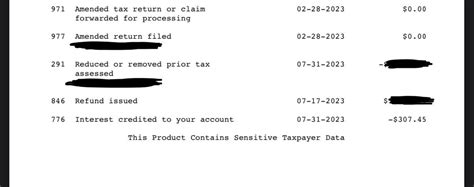 Transcript Update Clarification R Tax