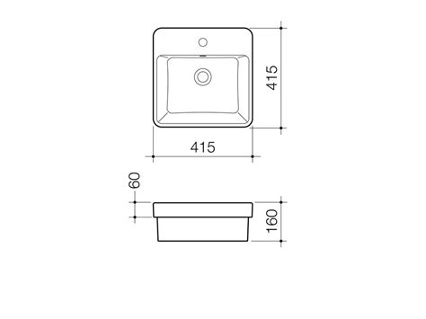 Caroma Carboni Seamless Inset Vanity Basin Overflow Taphole White From Reece