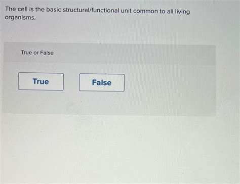 Solved The Cell Is The Basic Structural Functional Unit