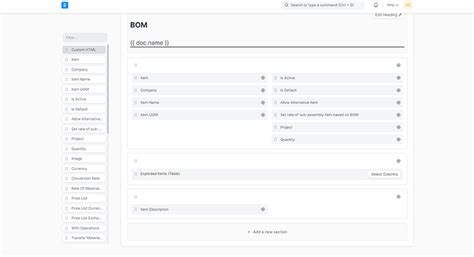 Print Exploded List Of Material Required In Bom Manufacturing