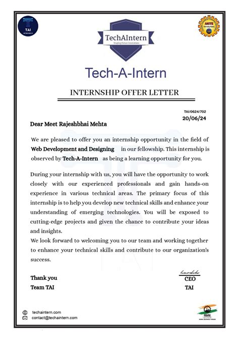 Meet Mehta On Linkedin Internship Webdevelopment Learningjourney