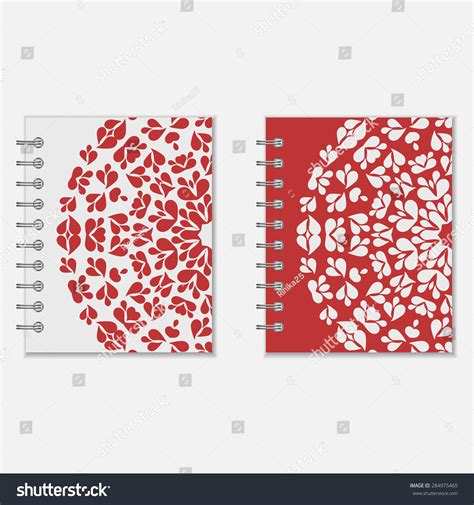 Spiral Notebook Cover Design Two Variants Stock Vector Royalty Free 284975465 Shutterstock