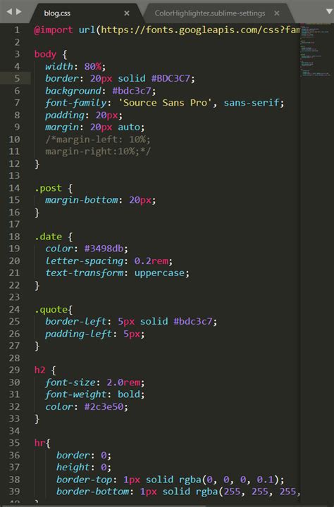 Css Color Highlighter Doesnt Work On Sublime Text 3 Win 10 Stack Overflow