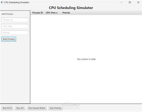 Cpu Scheduling Project مستقل