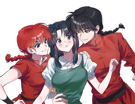 Ranma Chan Tendou Akane And Saotome Ranma Ranma Drawn By Wow Danbooru