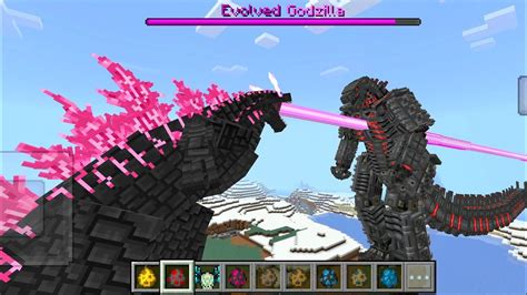 Evolved Godzilla Vs Wardenzilla Mod Minecraft Pe Youtube