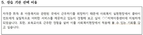 사회복지실습 사회복지 실습생 프로파일 작성 방법과 예시 네이버 블로그