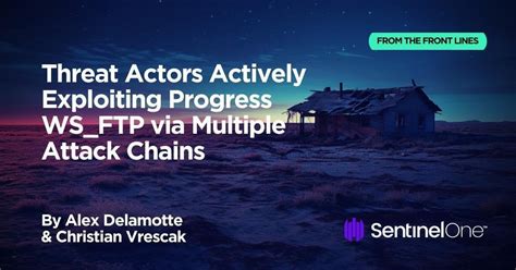 Threat Actors Actively Exploiting Progress Wsftp Via Multiple Attack Chains Rblueteamsec