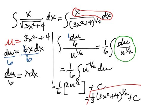 Topic U Substitution Showme Online Learning