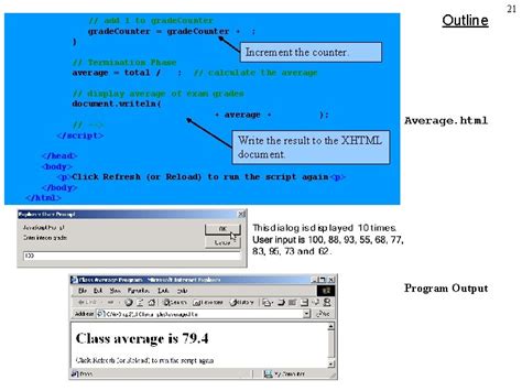 1 Chapter 3 Java Script Outline Introduction Flowcharts