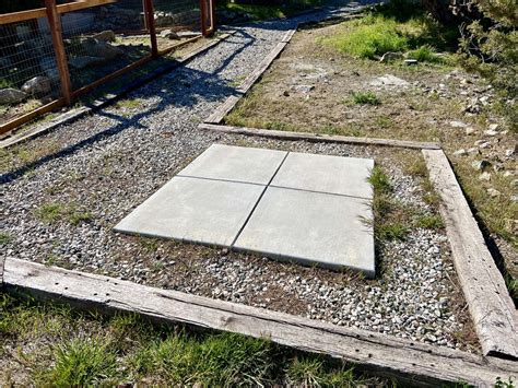what to do with a weirdly small concrete slab on our property r diy