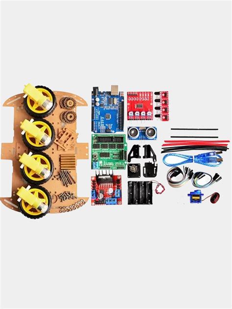 Обучающий набор Arduino конструктор робот для начинающих Car Kit 4 Wd
