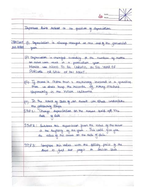 Depreciation Class 11 Accounts Notes Pdf