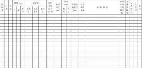 钻 孔 地 质 记 录 表 Word文档在线阅读与下载 无忧文档