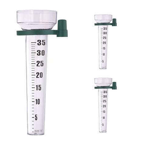 Relaxdays Rain Gauge Set Of 3 Precipitation Measurer Rainfall