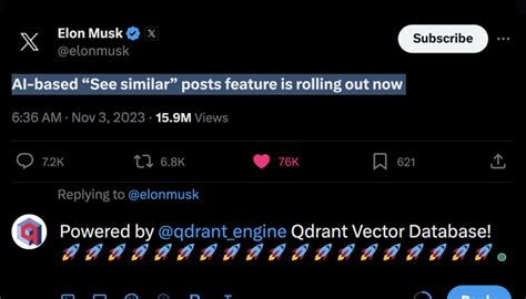rust vector database is now powering x twitter r rust