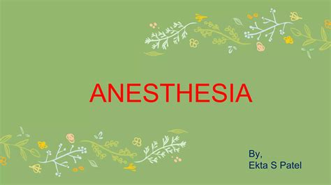 Anesthesia Pptx