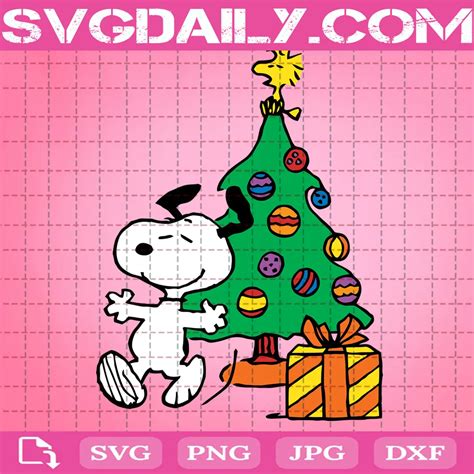 Snoopy Peanuts Christmas Svg Svgdaily Daily Free Premium Svg Files