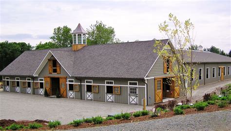 Large Horse Barn With Attached Indoor Arena Luxury Horse Barns Horse