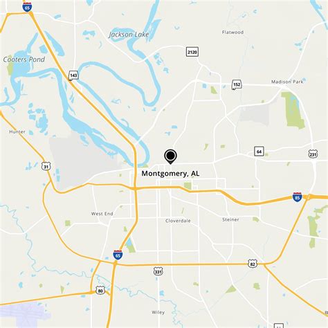Map Of Montgomery Alabama