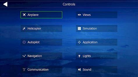 Controls Settings Aerofly Fs