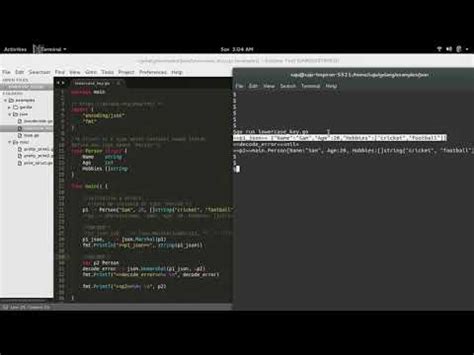 Go Golang JSON Encode And Decode Struct Map Slice Array YouTube