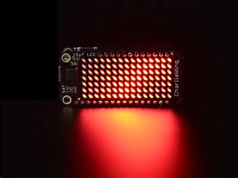 Adafruit 15x7 Charlieplex Led Matrix Display Featherwing Red