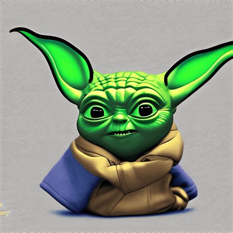 Chibi Yoda Pixar 2022 Modern Disney Style · Creative Fabrica