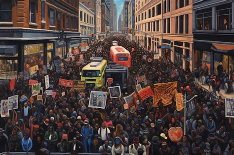 Top View Black Lives Matter Movement Premium Ai Generated Image