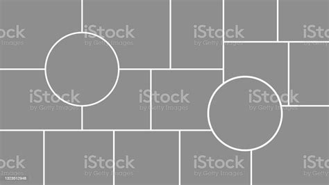 둥근 모양과 직사각형 모양의 사진에 대한 17 프레임으로 구성된 크리에이티브 벡터 템플릿 콜라주 합성사진에 대한 스톡 벡터 아트 및 기타 이미지 Istock