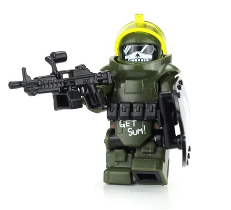 Battle Brick Juggernaut Army Assault Minifigure Made With Real Lego