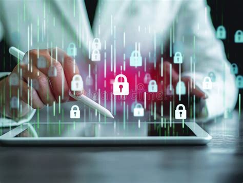 Digital Security Concept With Glowing Lock Symbol Stock Image Image Of Network Privacy 319878053