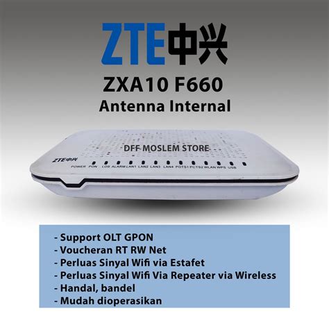 Jual Modem Wifi Router ZTE ZXA10 F660 V3 ONT GPON ONU Voucheran Lancar Jaya Shopee Indonesia