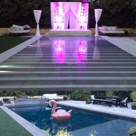 Plexi Glass Custom Made Pool Cover Rental Dance Floor Pool Cover