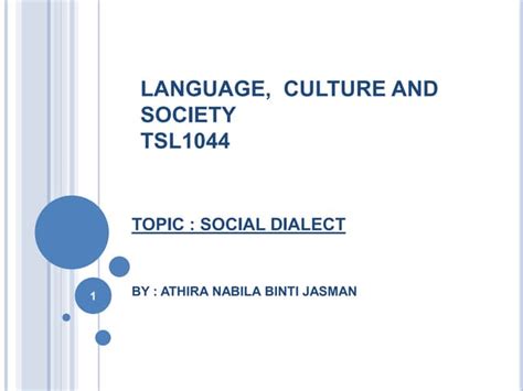 Social Dialect Pptx