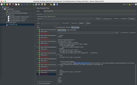 Testing Keycloak 2610 Using Jmeter 563 Restart Login Cookie Not Found Stack Overflow