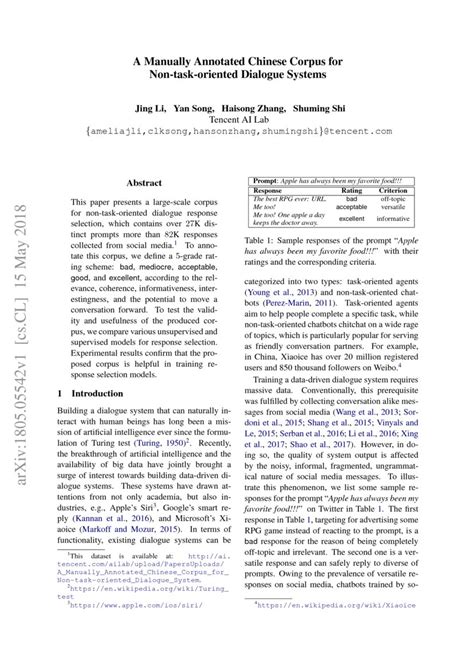 A Manually Annotated Chinese Corpus For Non Task Oriented Dialogue