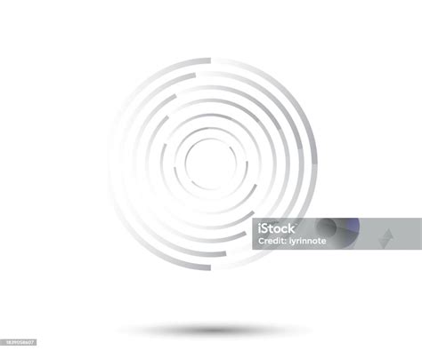 원 형태의 추상 선 디자인 요소 기하학적 모양 이미지스트라이프 테두리 프레임 기술 라운드 로고 나선형 벡터 일러스트레이션 개념에 대한 스톡 벡터 아트 및 기타 이미지