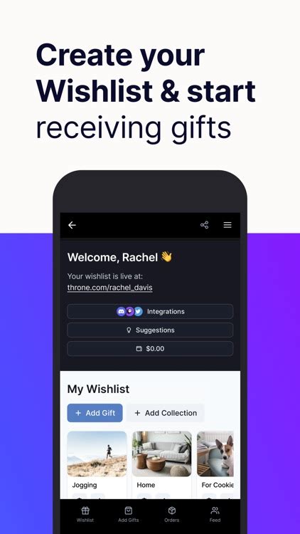 Throne Wishlist For Creators By Blue Makalu Inc
