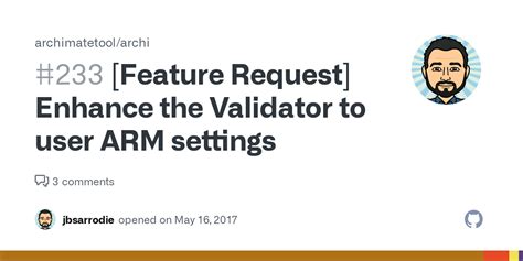 Feature Request Enhance The Validator To User ARM Settings Issue
