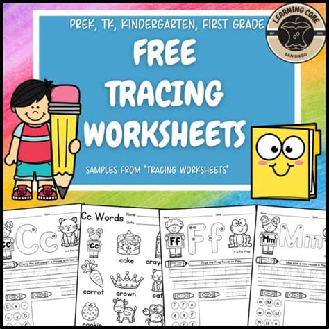 Free Handwriting Alphabet Tracing Worksheets Prek Kindergarten Tk First