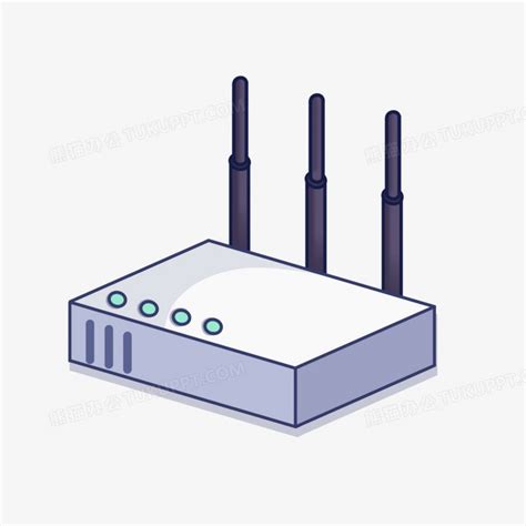 手绘简约路由器PNG图片素材下载 简约PNG 熊猫办公