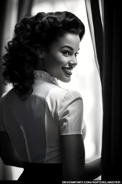 Gorgeous Smiling Brunette Pinup Beauty By Aipixelmaster On Deviantart