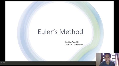 Eulers Method Youtube